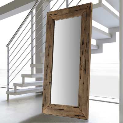 Wooden ground mirror Level | milanomondo
